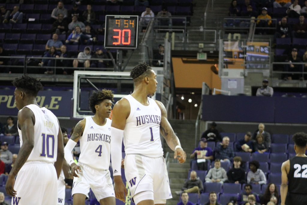 Husky basketball team uses interior advantage in 73-56 win over Montana ...