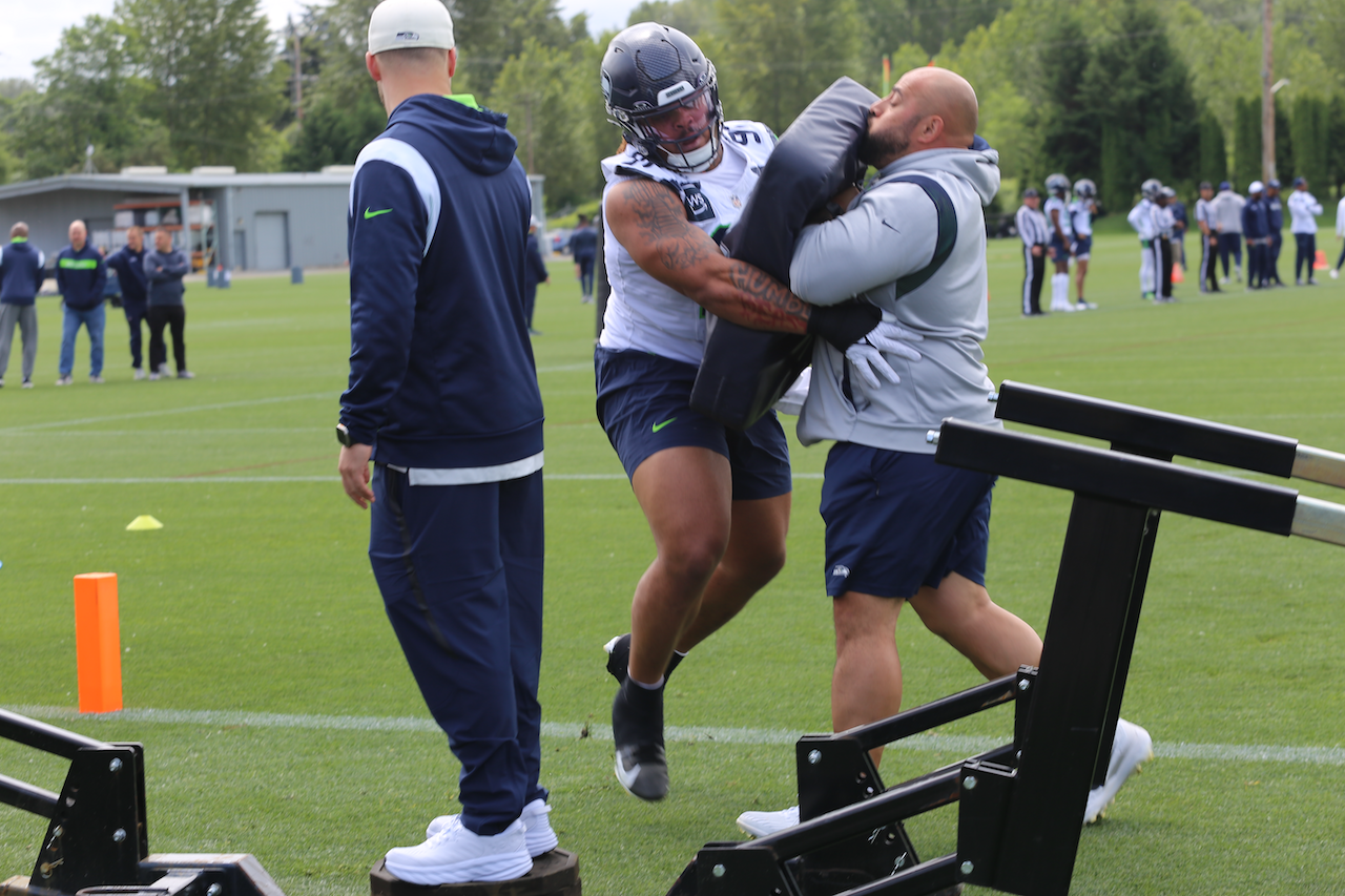 Seahawks organized team activities are about learning the new system ...